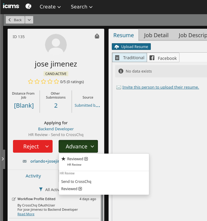 iCIMS Standard connector