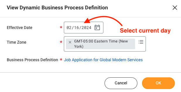 Workday (for TalentWall) stages and steps mapping